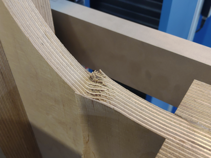 testing wood in tension, compression and bending.