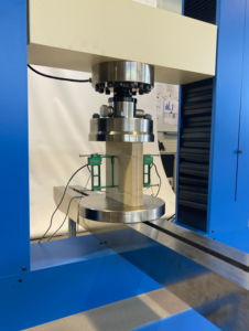 testing wood in tension, compression and bending.