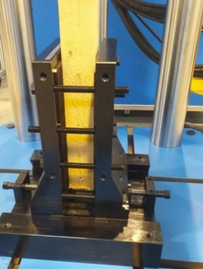 testing wood in tension, compression and bending.